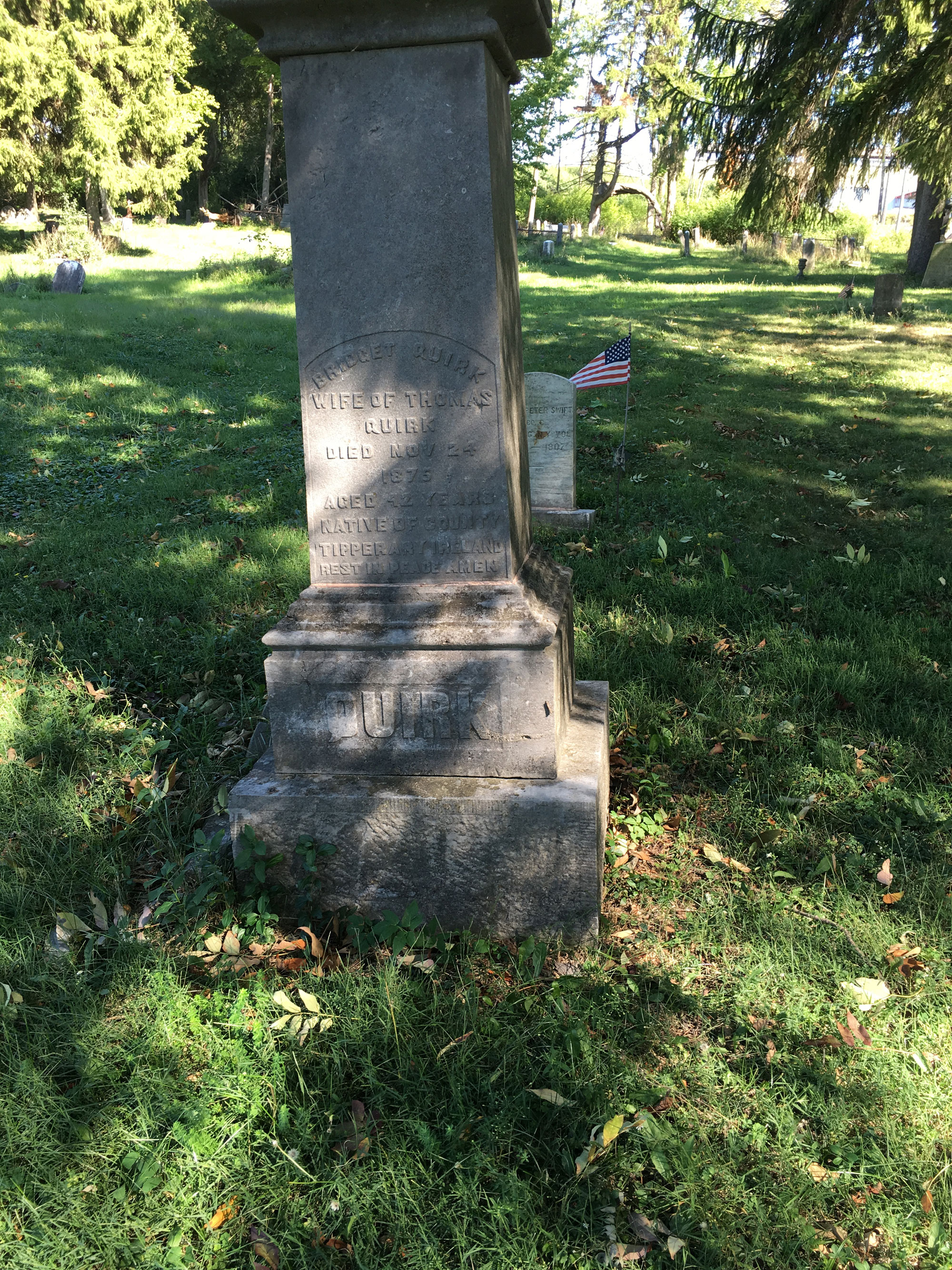 1984 State Street Cemetery Re-Inventory by Raymond Keefe - "P"